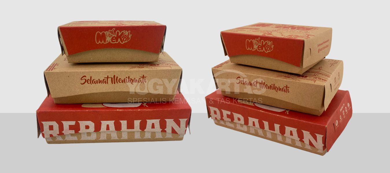 Cetak Lunch Box Paper Ekonomis Terdekat - PERCETAKAN KEMASAN